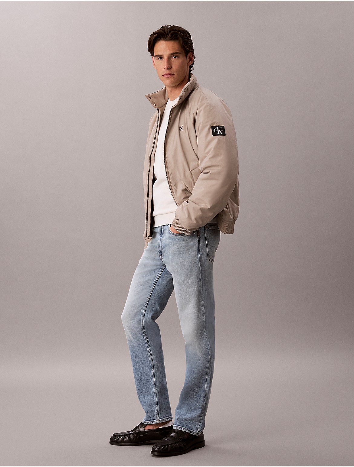 CALVIN KLEIN Calvin Klein Standard Straight Jeans with Monogram Logo